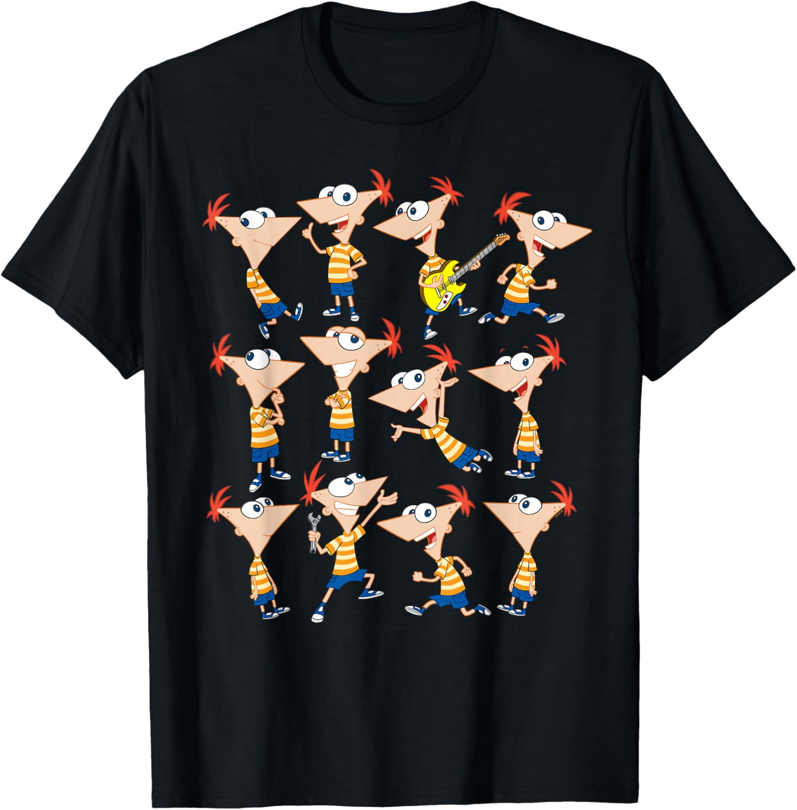 Disney Phineas And Ferb Fun Poses With Phineas T-Shirt - Walmart.com