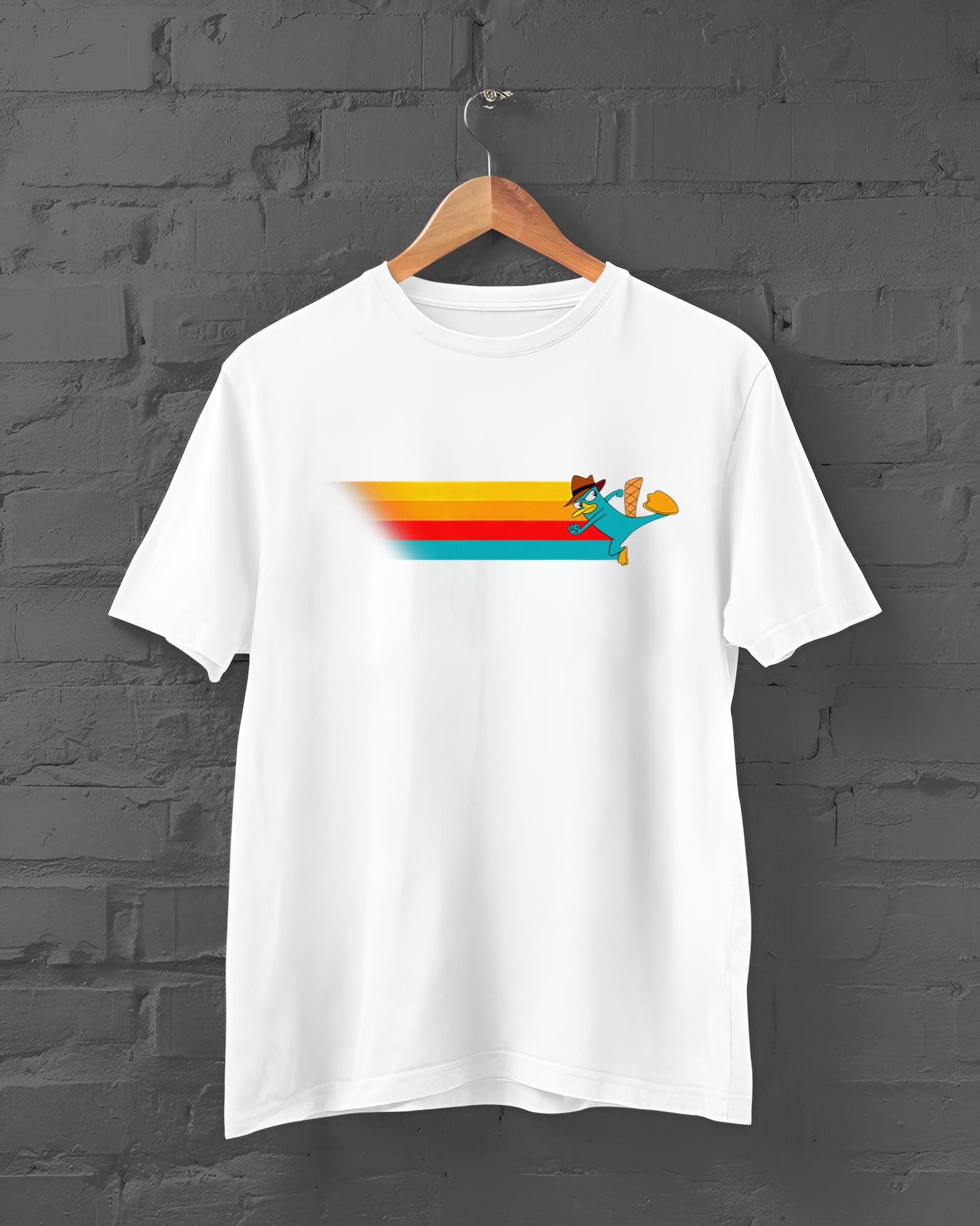 Disney Phineas and Ferb Perry the Platypus Unisex Adult Shirt T-shirt ...