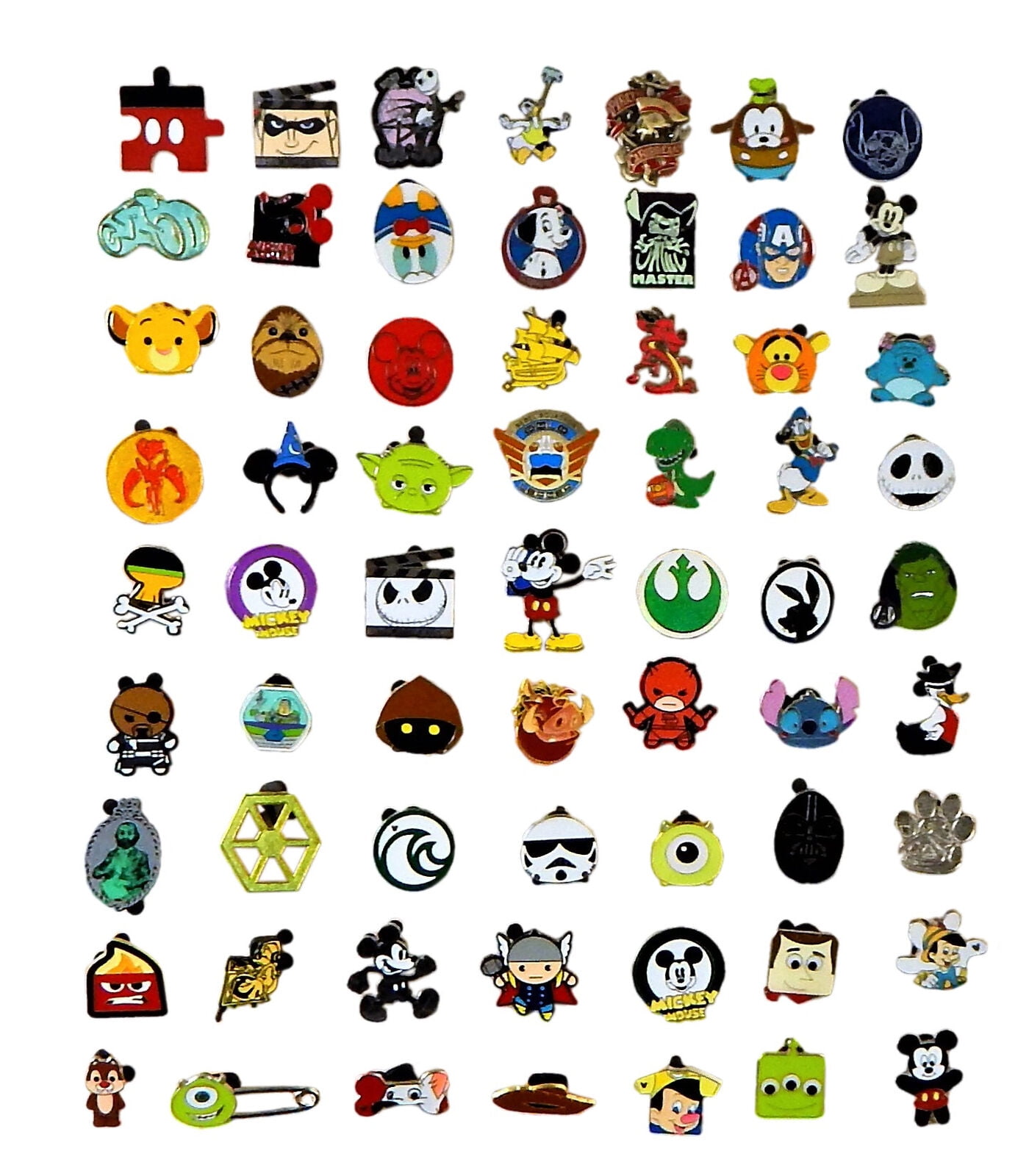 Disney Pin Trading 10 Boy Assorted Pin Lot - Walmart.com