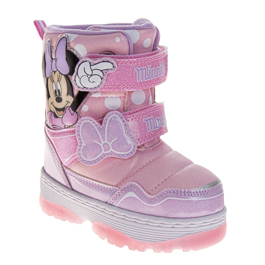Disney Pink Minnie Mouse Girls Boots with Glitter Details (Toddler ...