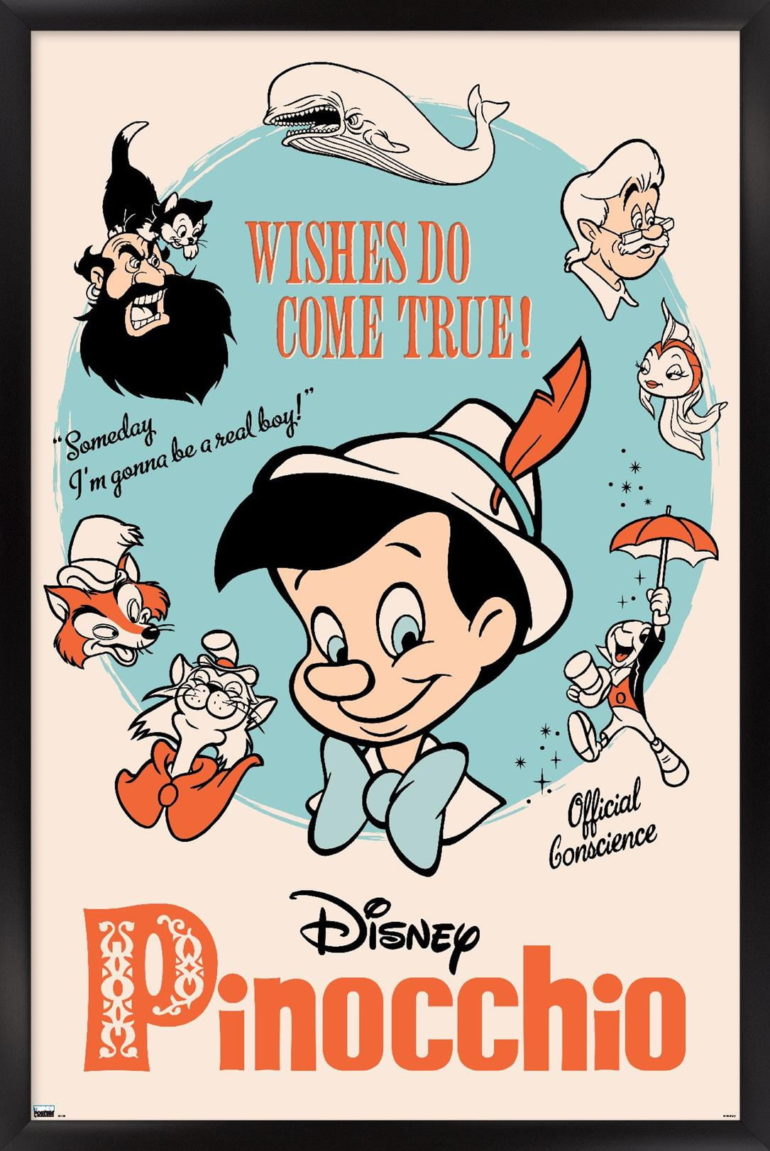 Disney Pinocchio: 85th - Wishes Do Come True Wall Poster, 22.375" x 34 ...