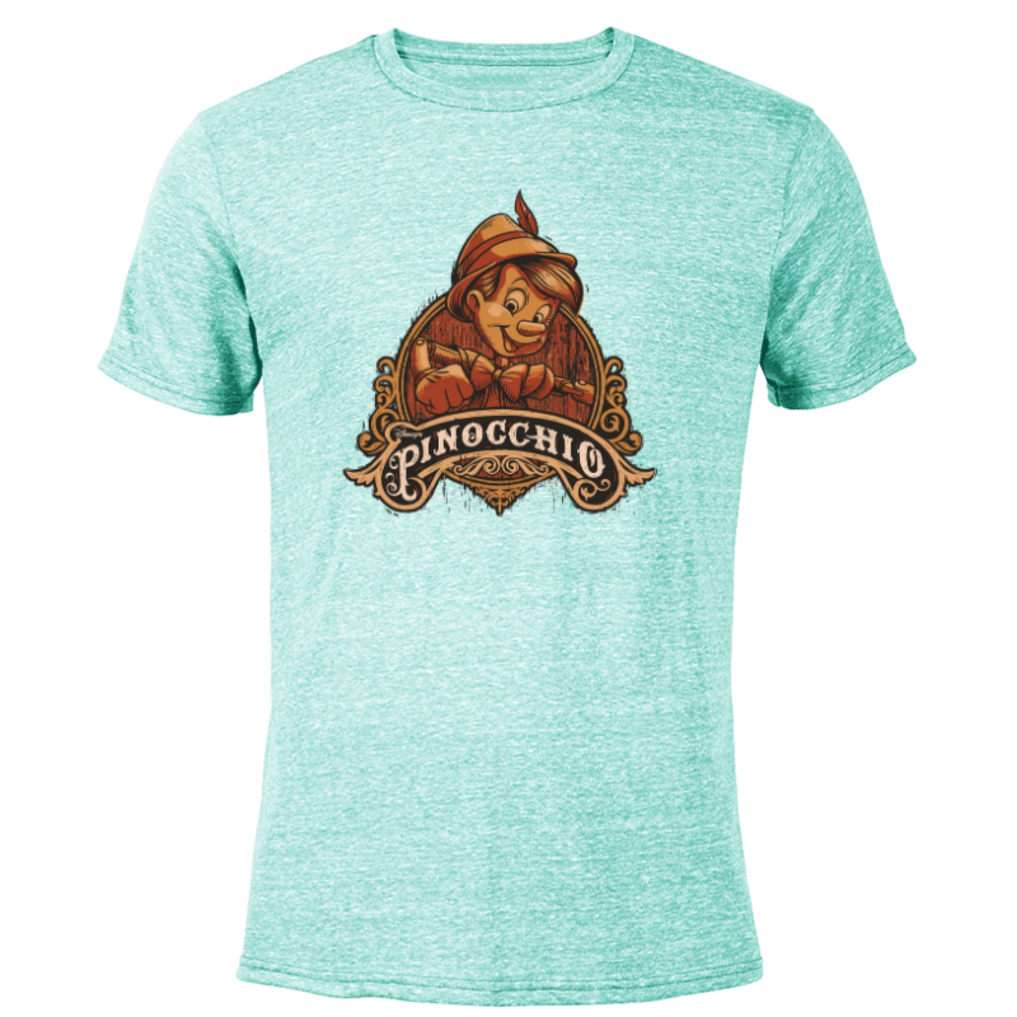 Disney Pinocchio Character Poster - Short Sleeve Blended T-Shirt for ...