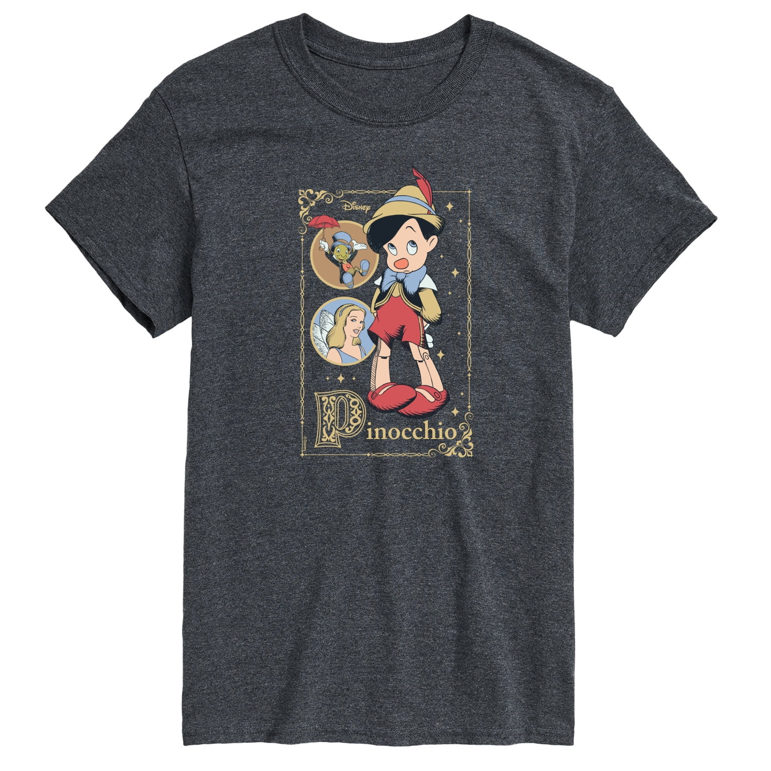 Disney - Pinocchio - Pinocchio - Men's Short Sleeve Graphic T-Shirt ...