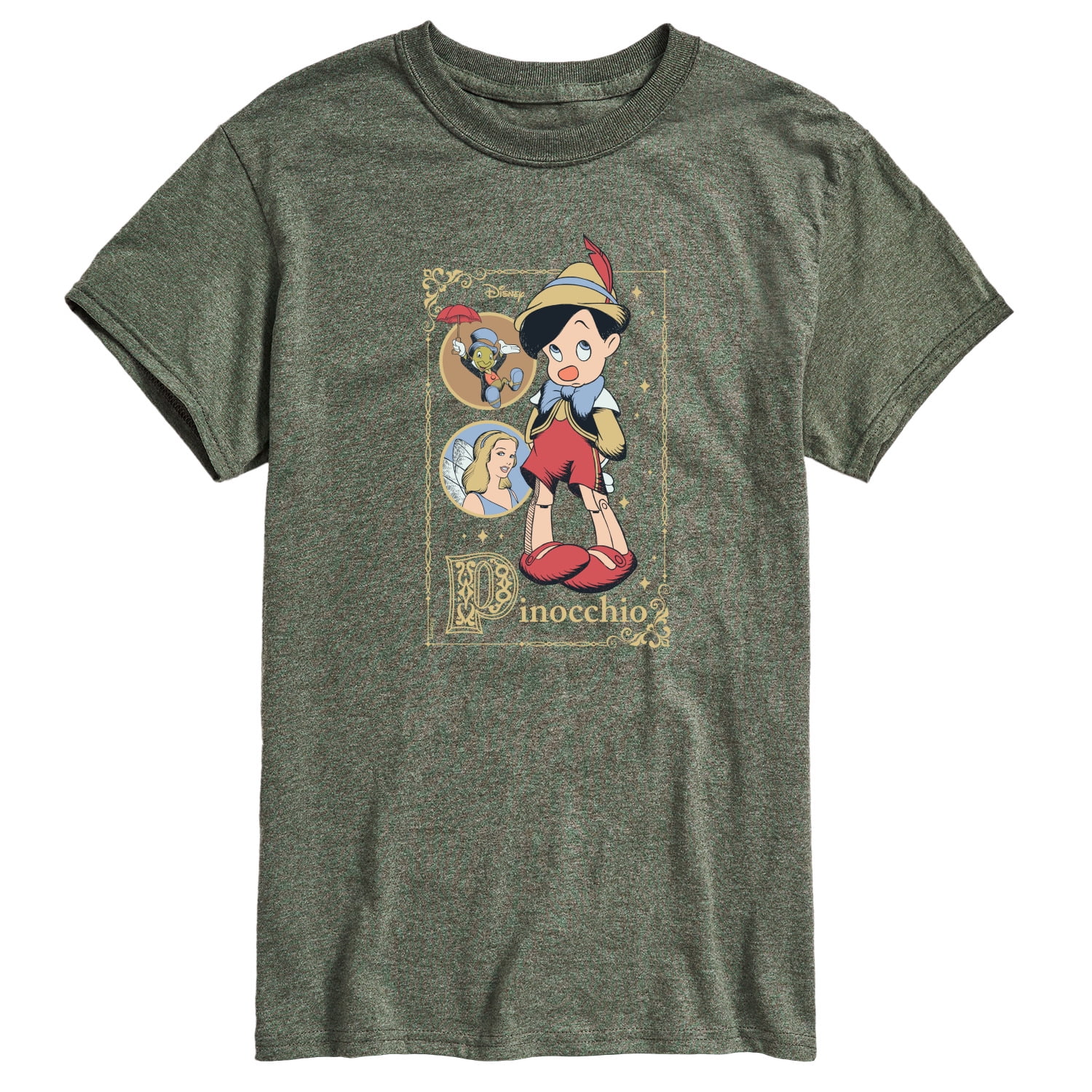 Disney - Pinocchio - Pinocchio - Men's Short Sleeve Graphic T-Shirt ...