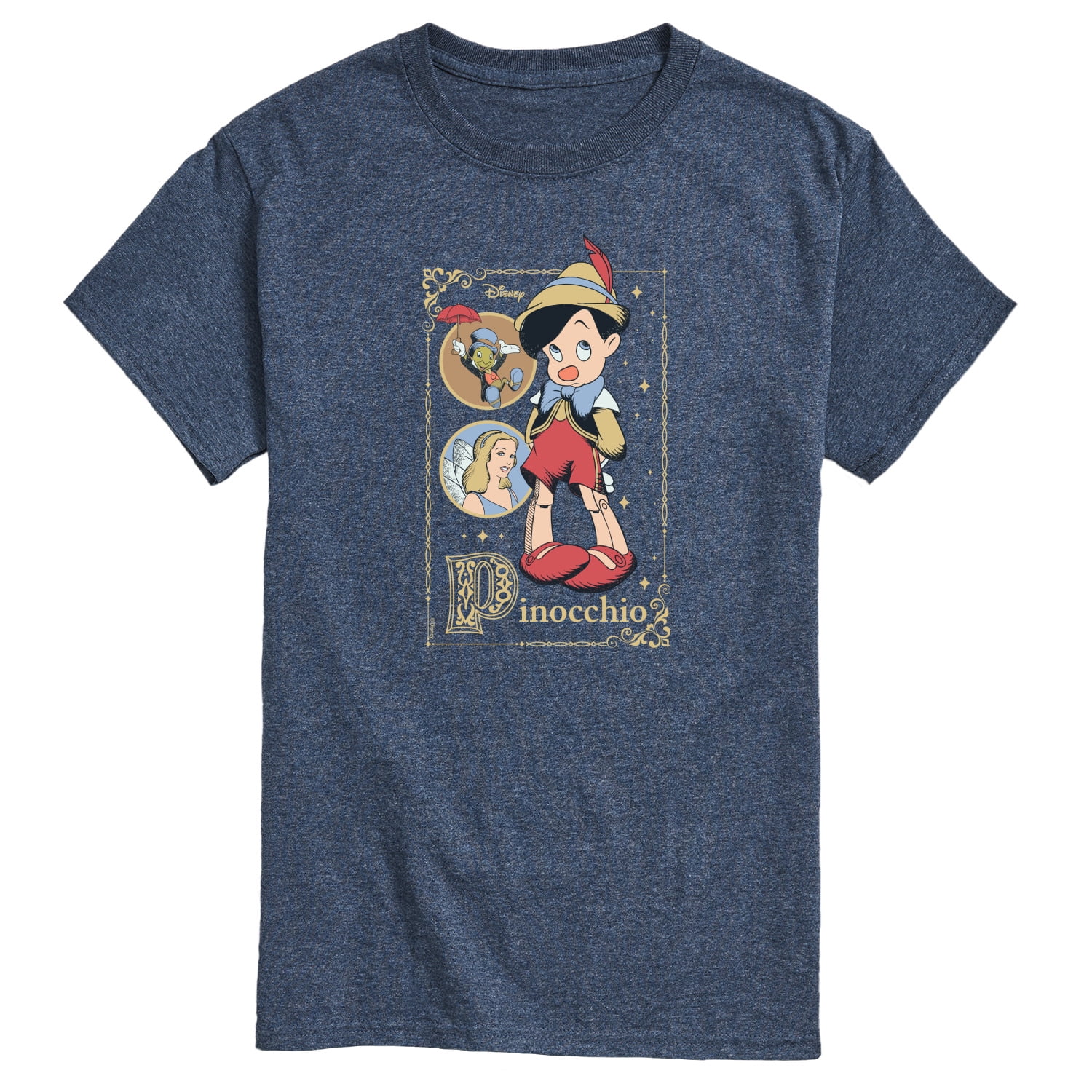 Disney - Pinocchio - Pinocchio - Men's Short Sleeve Graphic T-Shirt ...