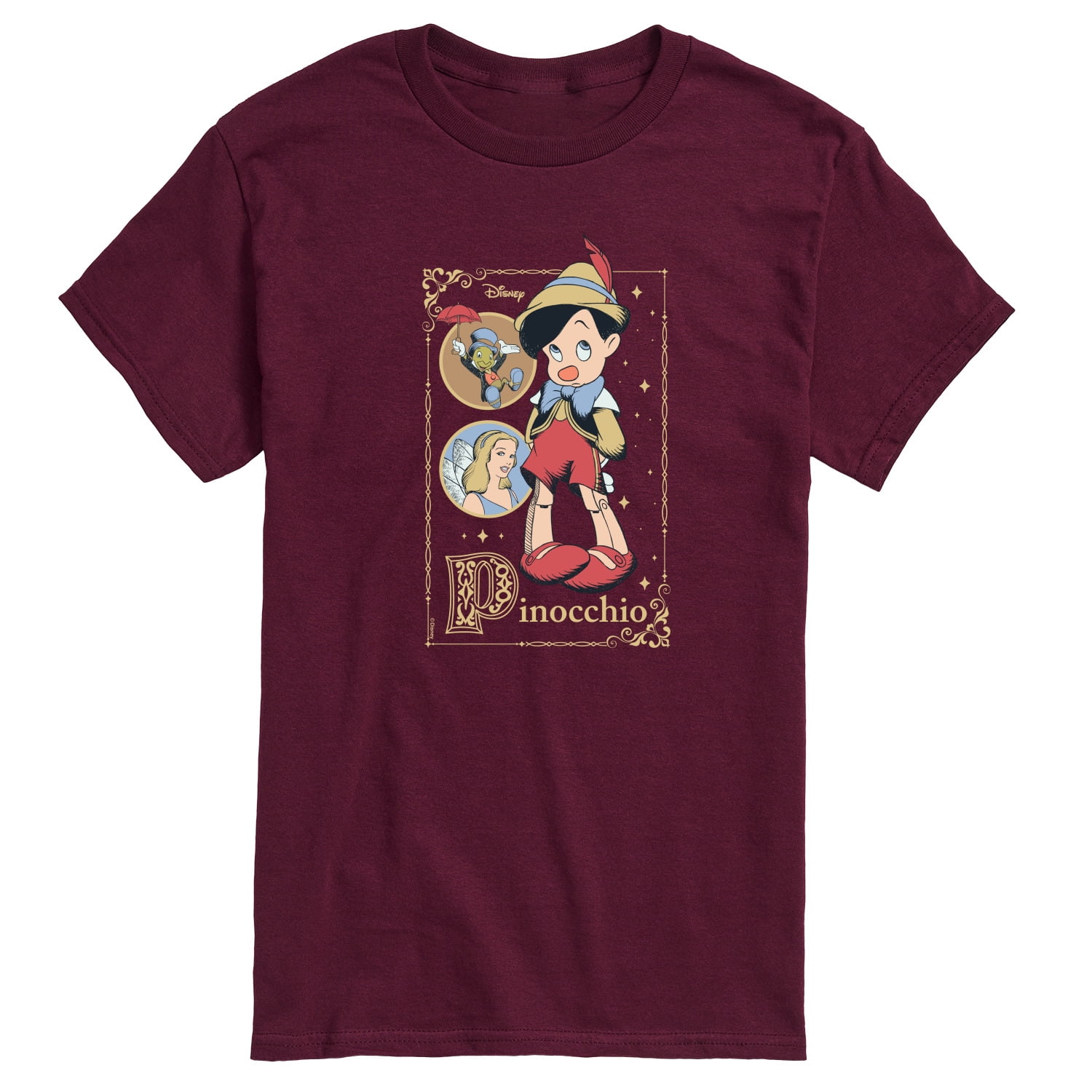 Disney - Pinocchio - Pinocchio - Men's Short Sleeve Graphic T-Shirt ...