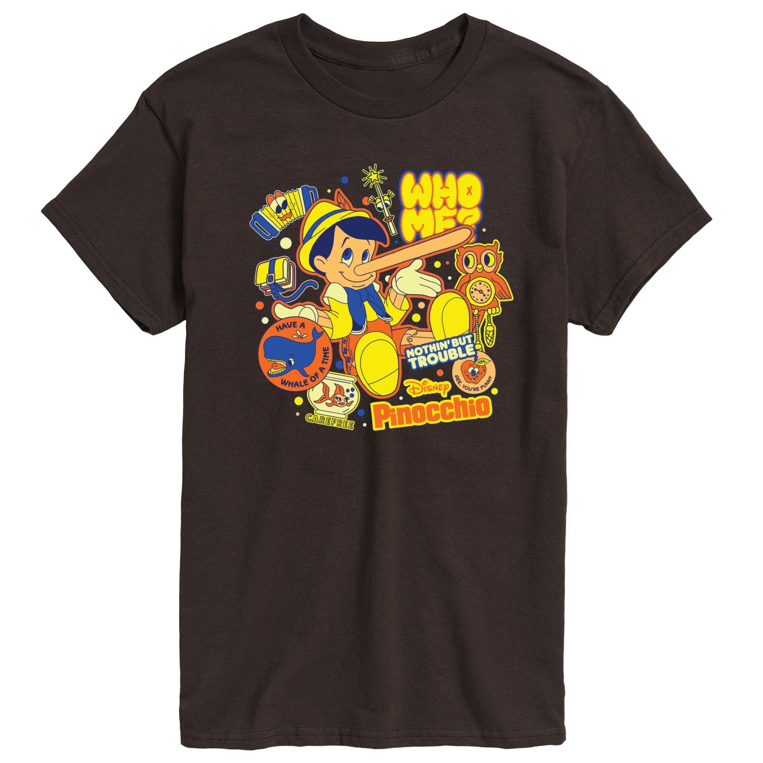 Disney - Pinocchio - Pinocchio Stickers - Men's Short Sleeve Graphic T ...