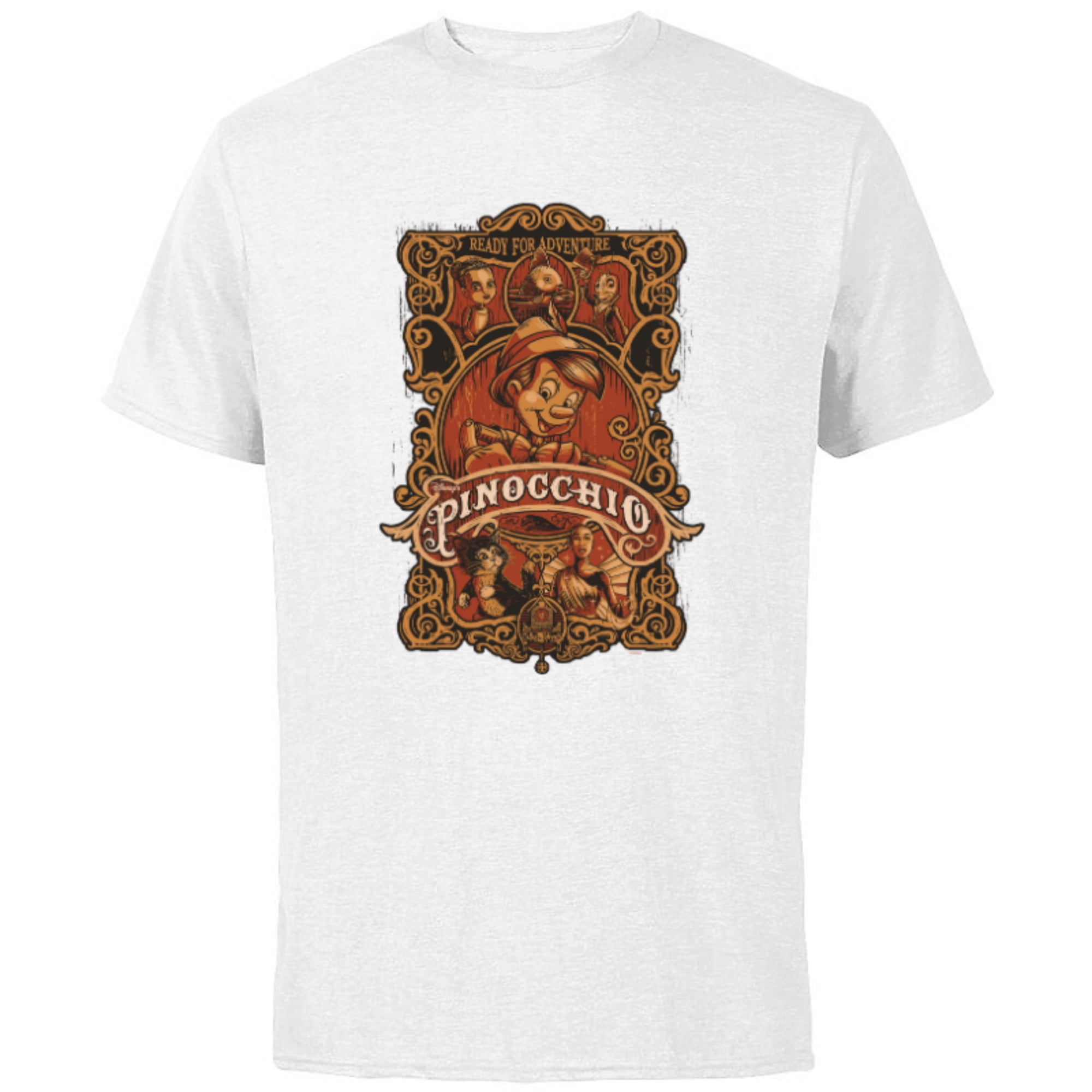 Disney Pinocchio Ready For An Adventure - Short Sleeve Cotton T-Shirt ...