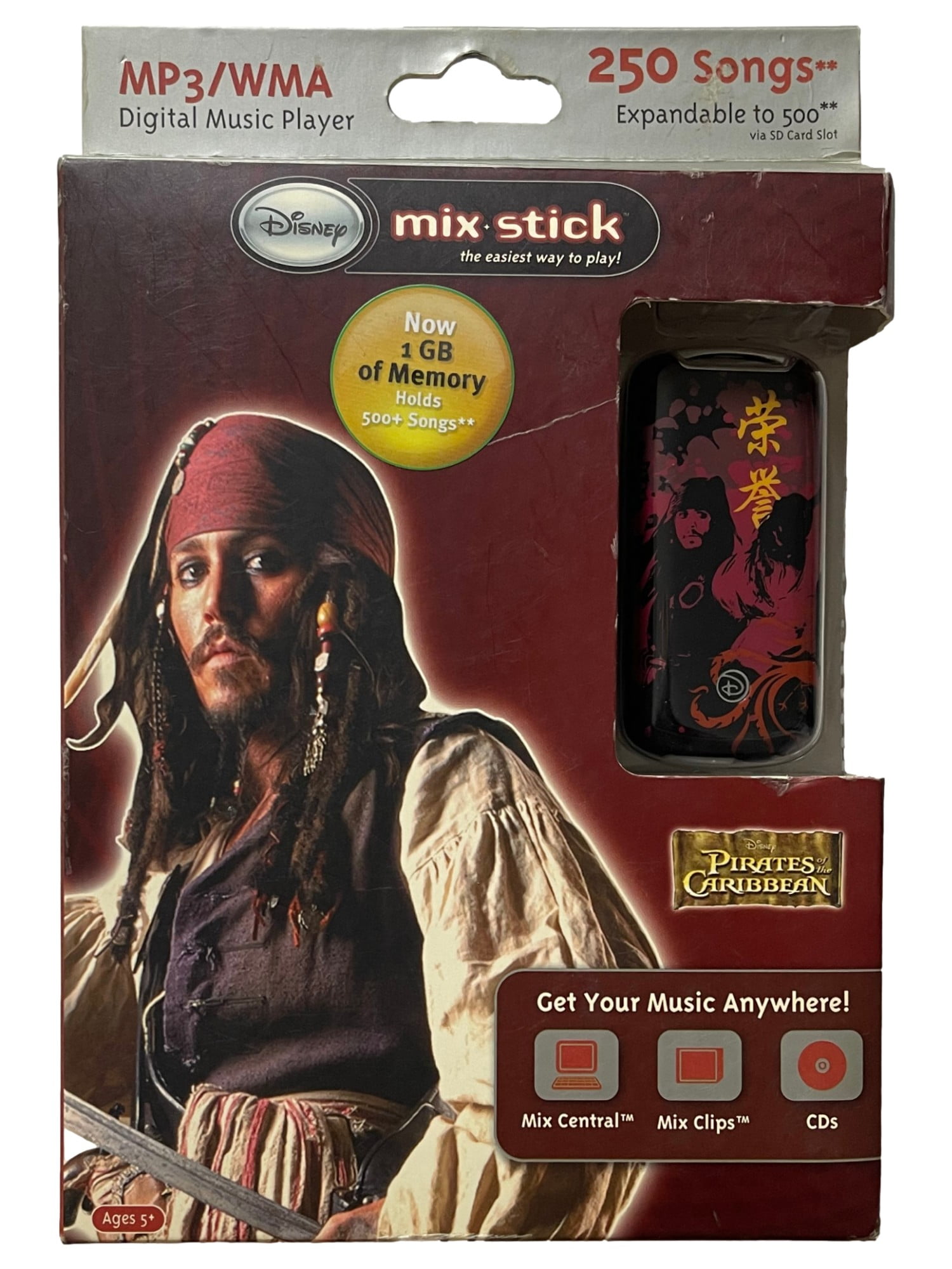 Disney Pirates of the Caribbean Mix Stick (1 GB) Digital Music MP3 ...