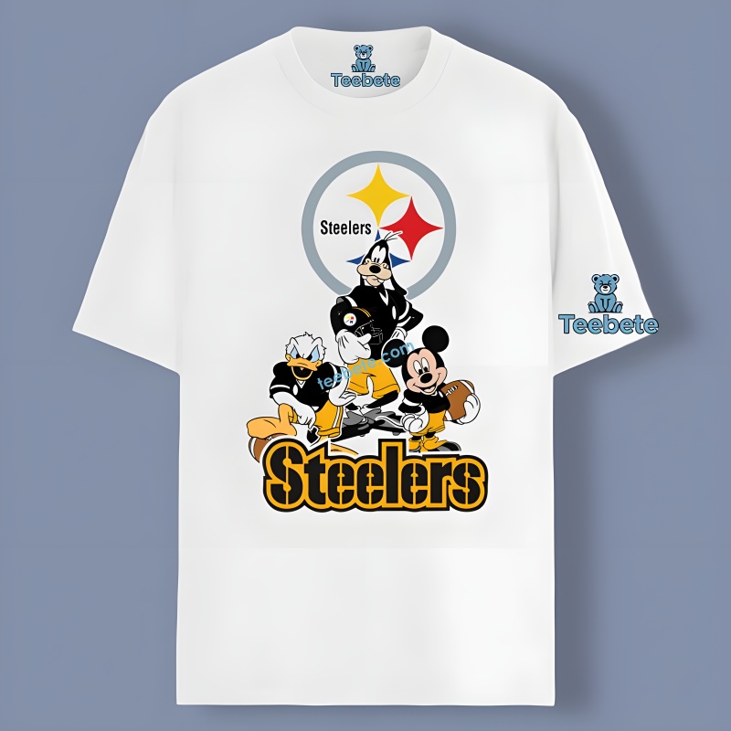Disney Pittsburgh Steelers Team Mickey Goofy Donald Players Shirt ...