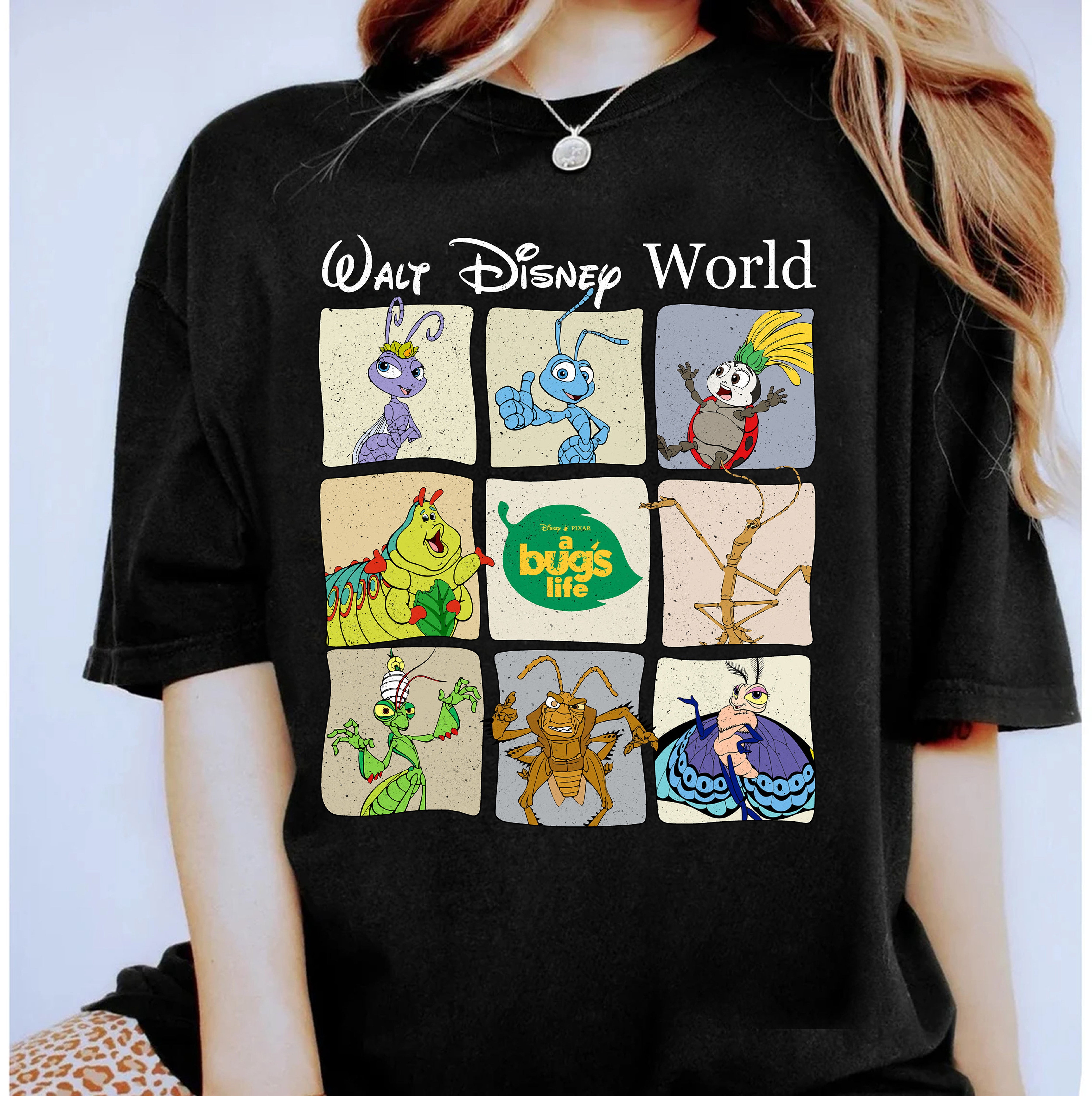 Disney Pixar A Bug's Life Group Shot Characters Shirt, Robin Hood ...