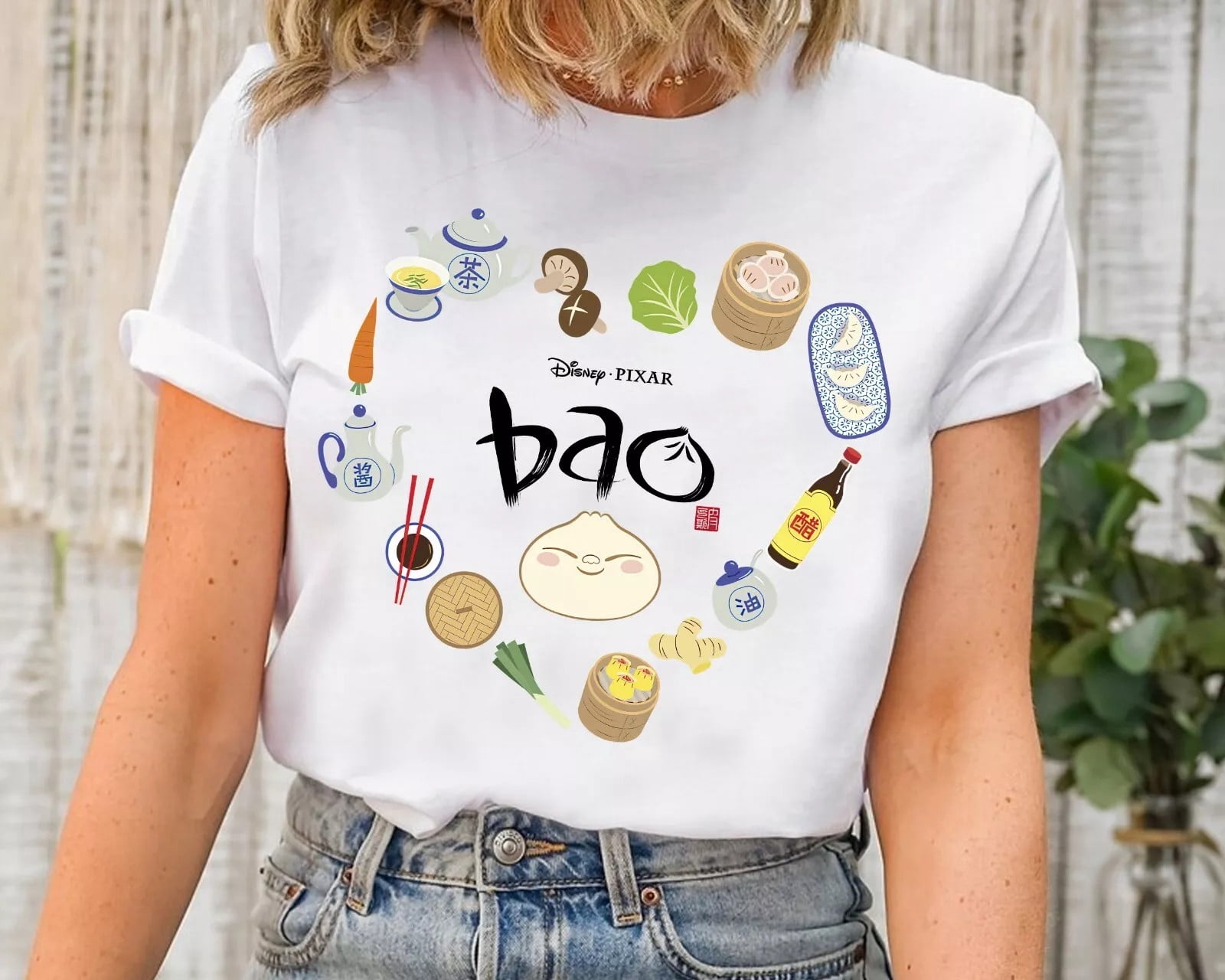 Disney Pixar Bao Bamboo Steamer Dumpling Heart Love Warm Hug Kitchen T ...