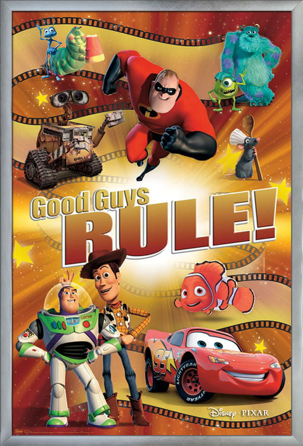 Disney Pixar - Best of Pixar - Good Guys Rule! Wall Poster, 22.375" x ...