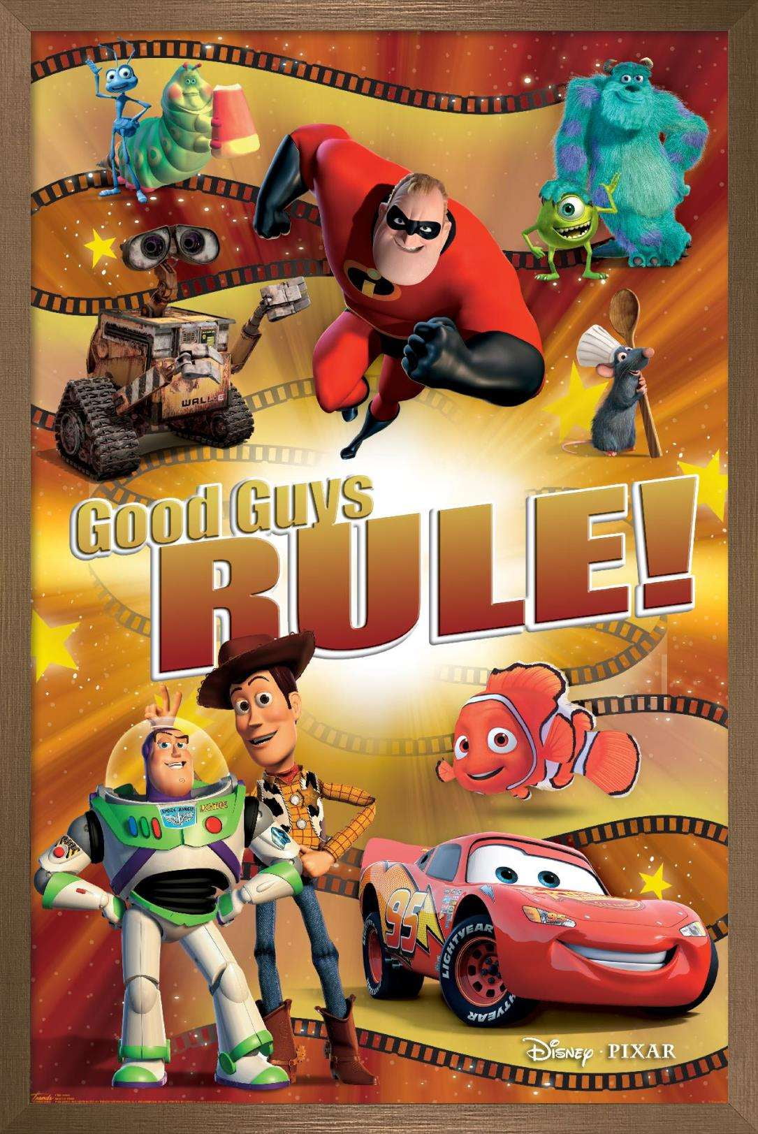 Disney Pixar - Best of Pixar - Good Guys Rule! Wall Poster, 22.375" x ...