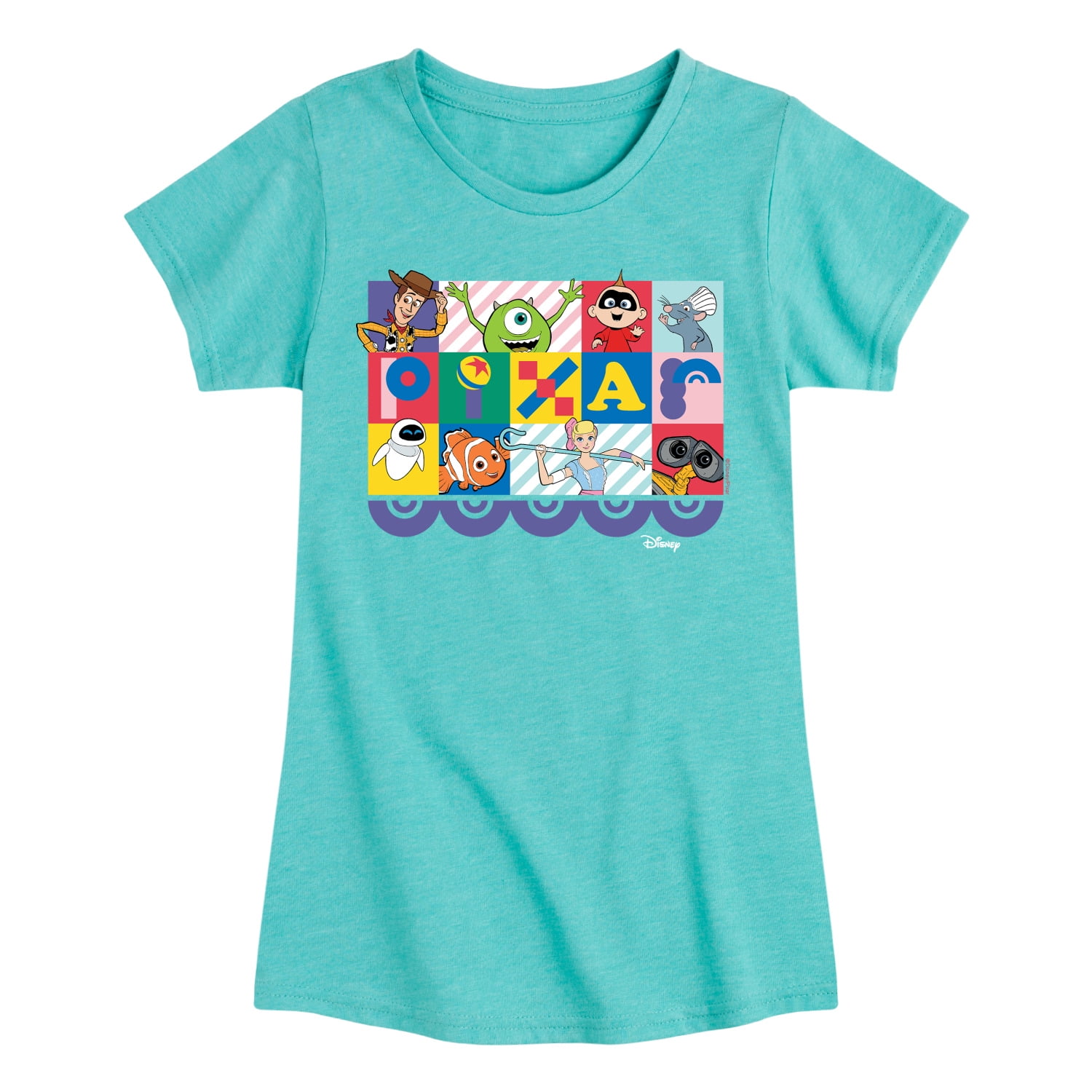 Disney - Pixar Block - Toddler & Youth Girls Short Sleeve Graphic T ...