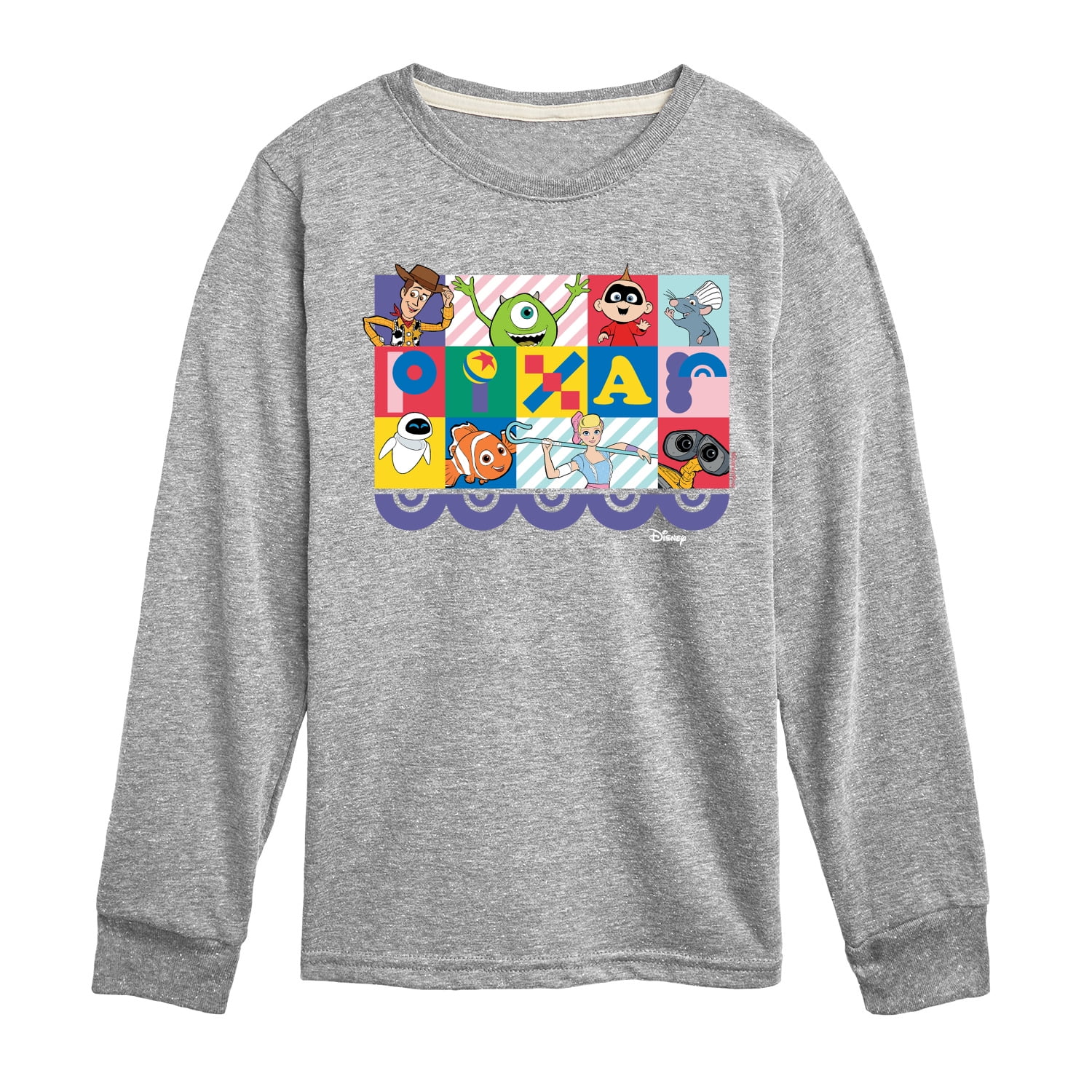 Disney - Pixar Block - Toddler & Youth Long Sleeve Graphic T-Shirt ...