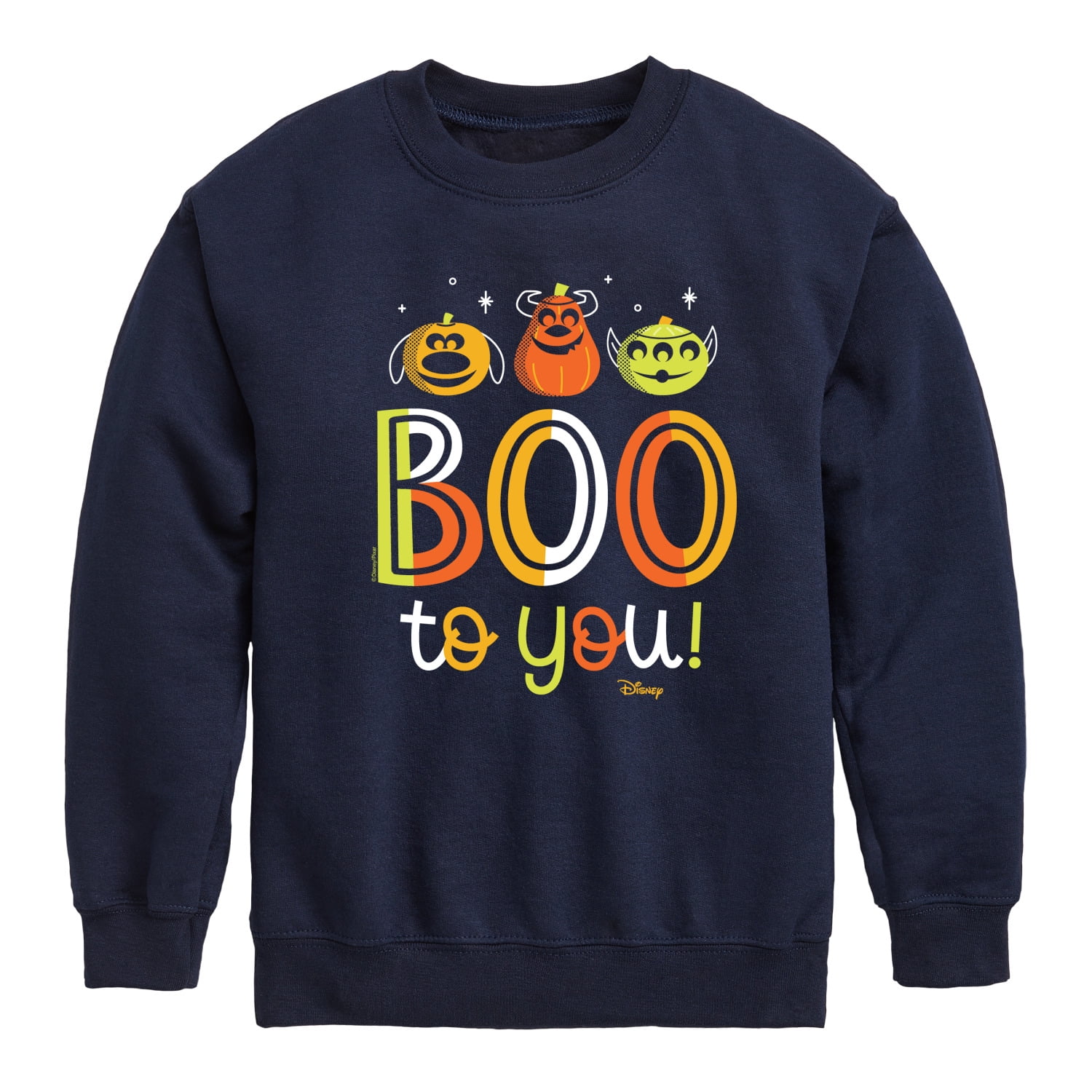 Disney Pixar - Boo To You - Toddler & Youth Crewneck Fleece Sweatshirt ...