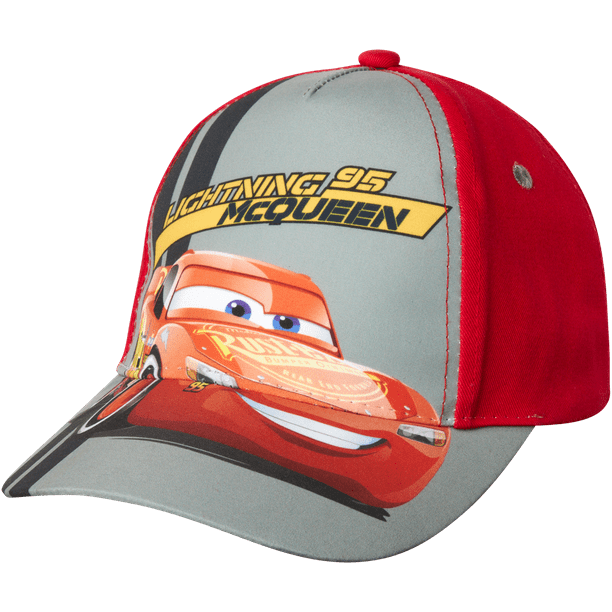 Disney Pixar Boys’ Cars Lightning McQueen Hat - Piston Cup Baseball Cap ...