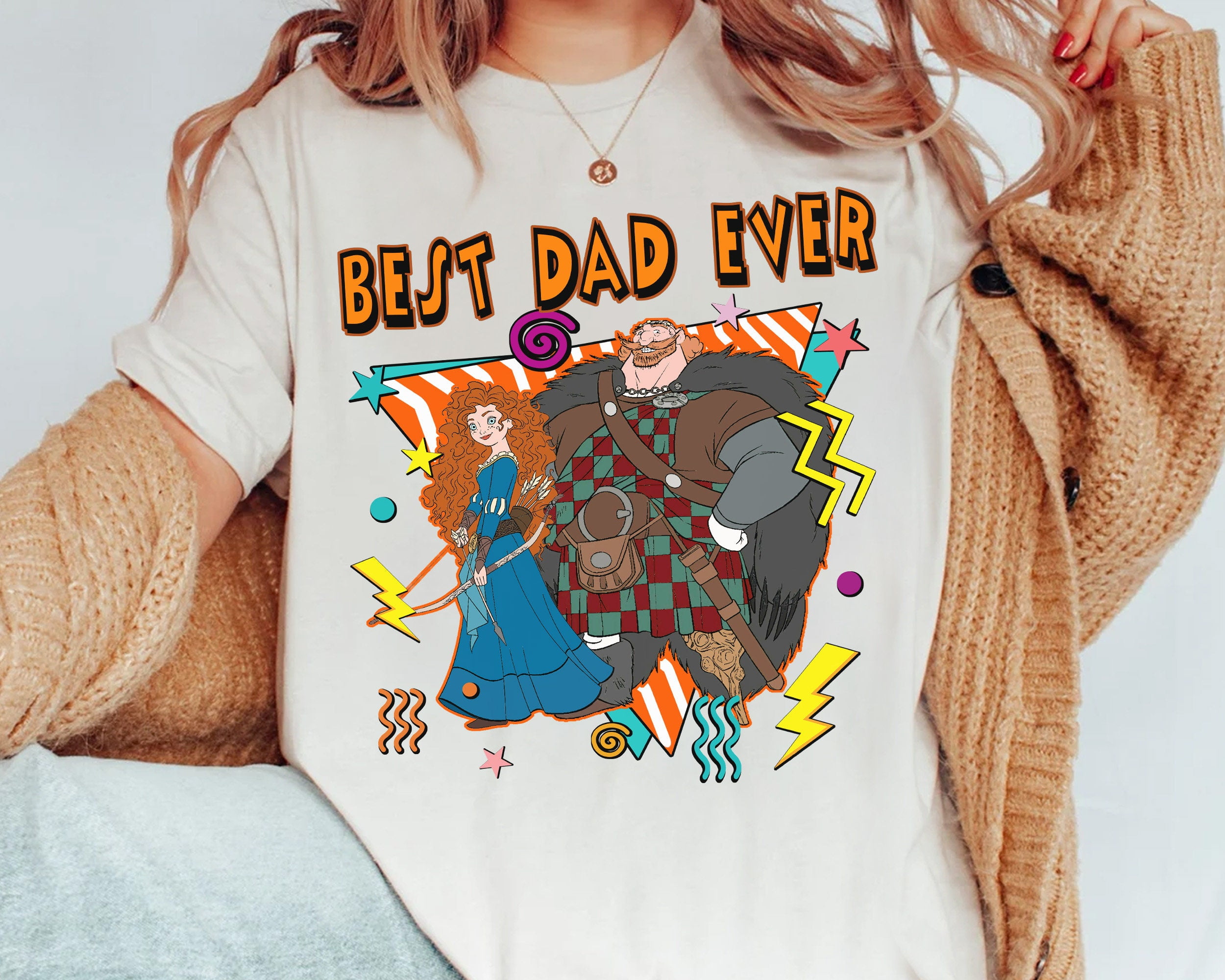 Disney Pixar Brave Best Dad Ever King Fergus & Merida Retro 90s Shirt ...