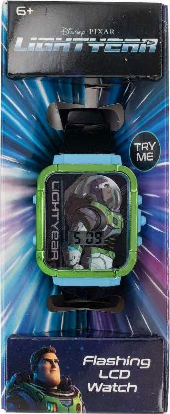 Disney Pixar Buzz Lightyear Children's LCD Watch with Rectangle Dial ...