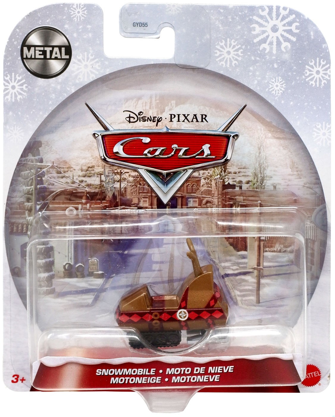 Disney Pixar Cars 1:55 Scale Snowmobile Winter Diecast Vehicle with ...