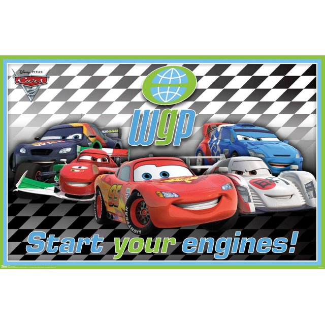 Disney Pixar Cars 2 - International Racers Wall Poster, 14.725" x 22. ...