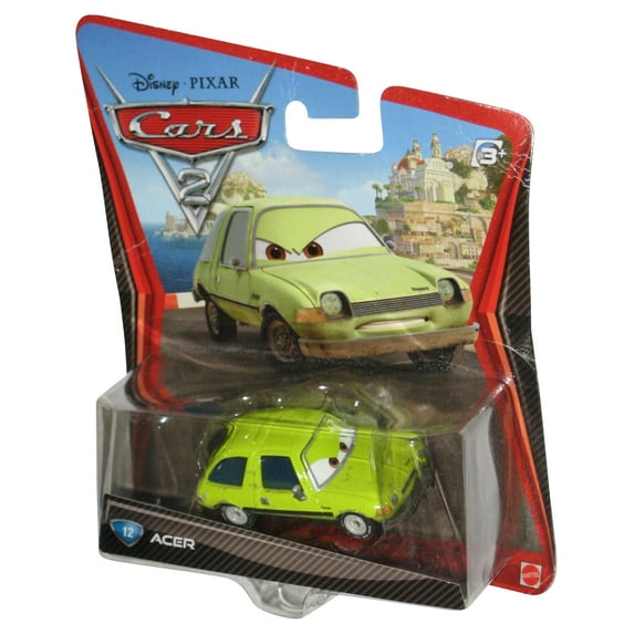 Disney Pixar Cars 2 Movie Acer Die Cast Mattel Vehicle Toy Car #12 ...