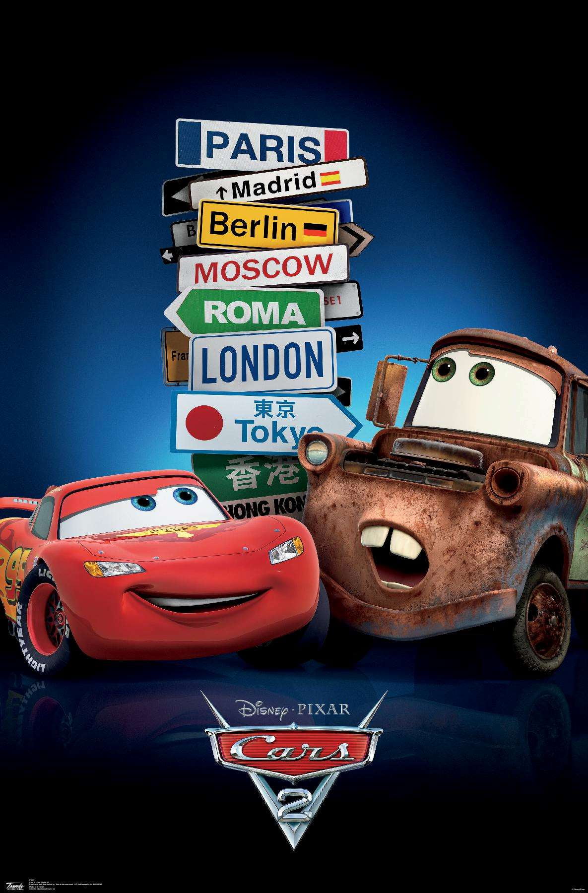 Disney Pixar Cars 2 - One Sheet Wall Poster, 14.725" x 22.375 ...