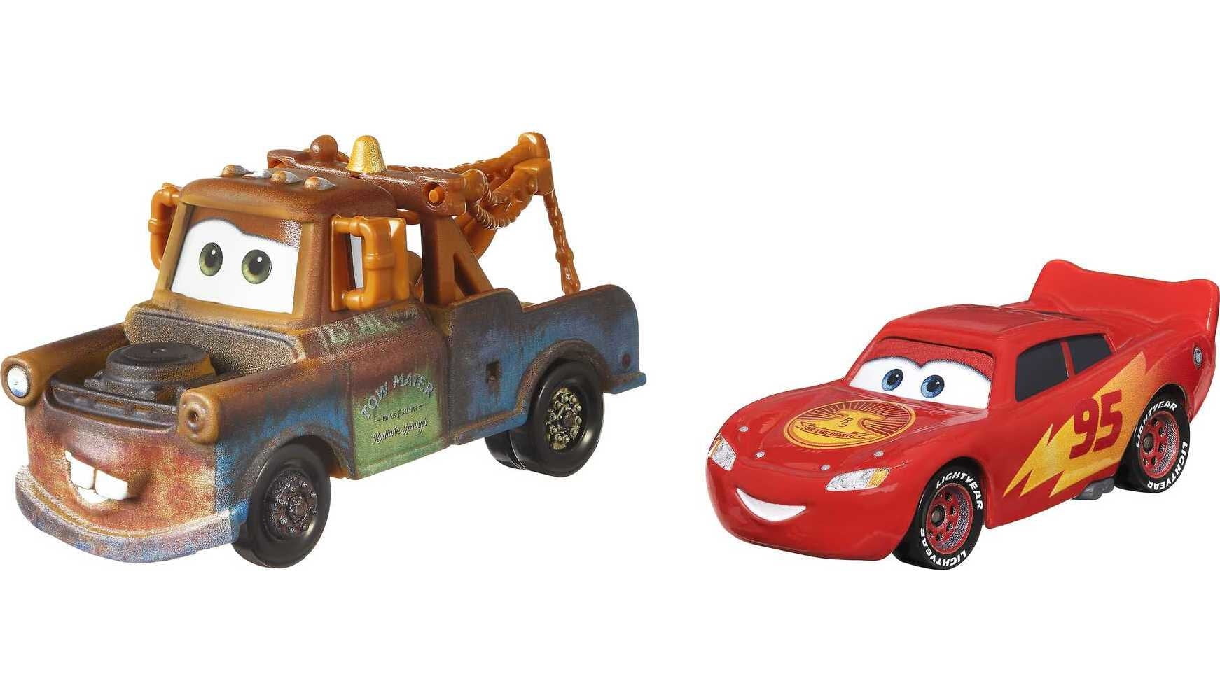 Disney Pixar Cars 2-Pack Collection, 1:55 Scale Die-Cast Vehicles for ...