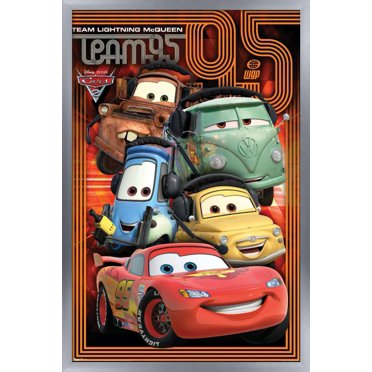Disney Pixar Cars 3 - One Sheet Wall Poster, 22.375" x 34", Framed ...