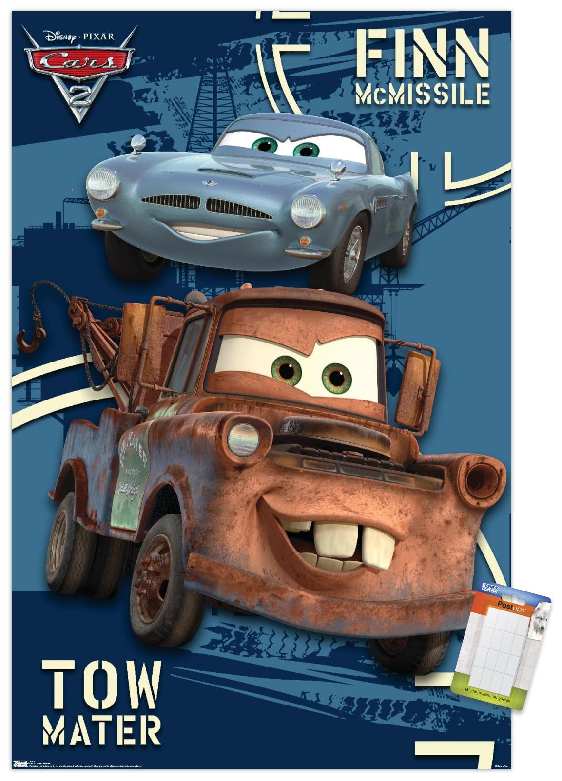 Disney Pixar Cars 2 - Secret Mission Wall Poster, 14.725" x 22.375 ...