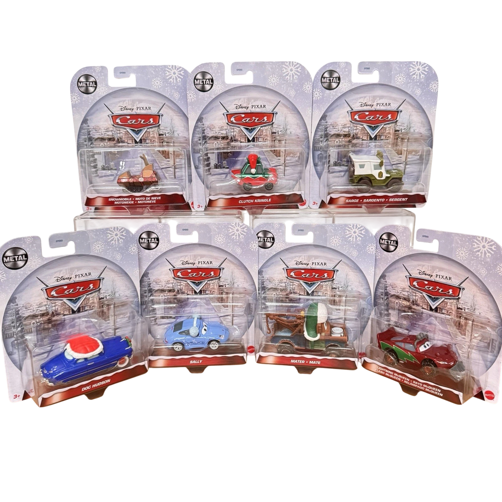 Disney Pixar Cars 2025 Metal Diecast Holiday Winter Christmas Complete ...
