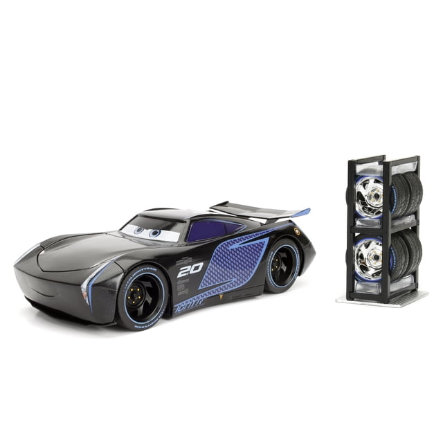 Disney Pixar Cars 3 1:24 Jackson Storm Die-cast Car with Tire Rack Play ...