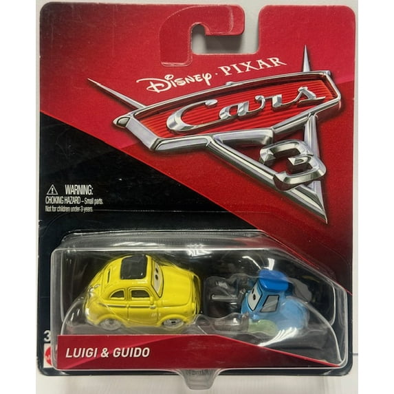 Disney Pixar Cars 3 - LUIGI & GUIDO - 1:55 Scale - Walmart.com