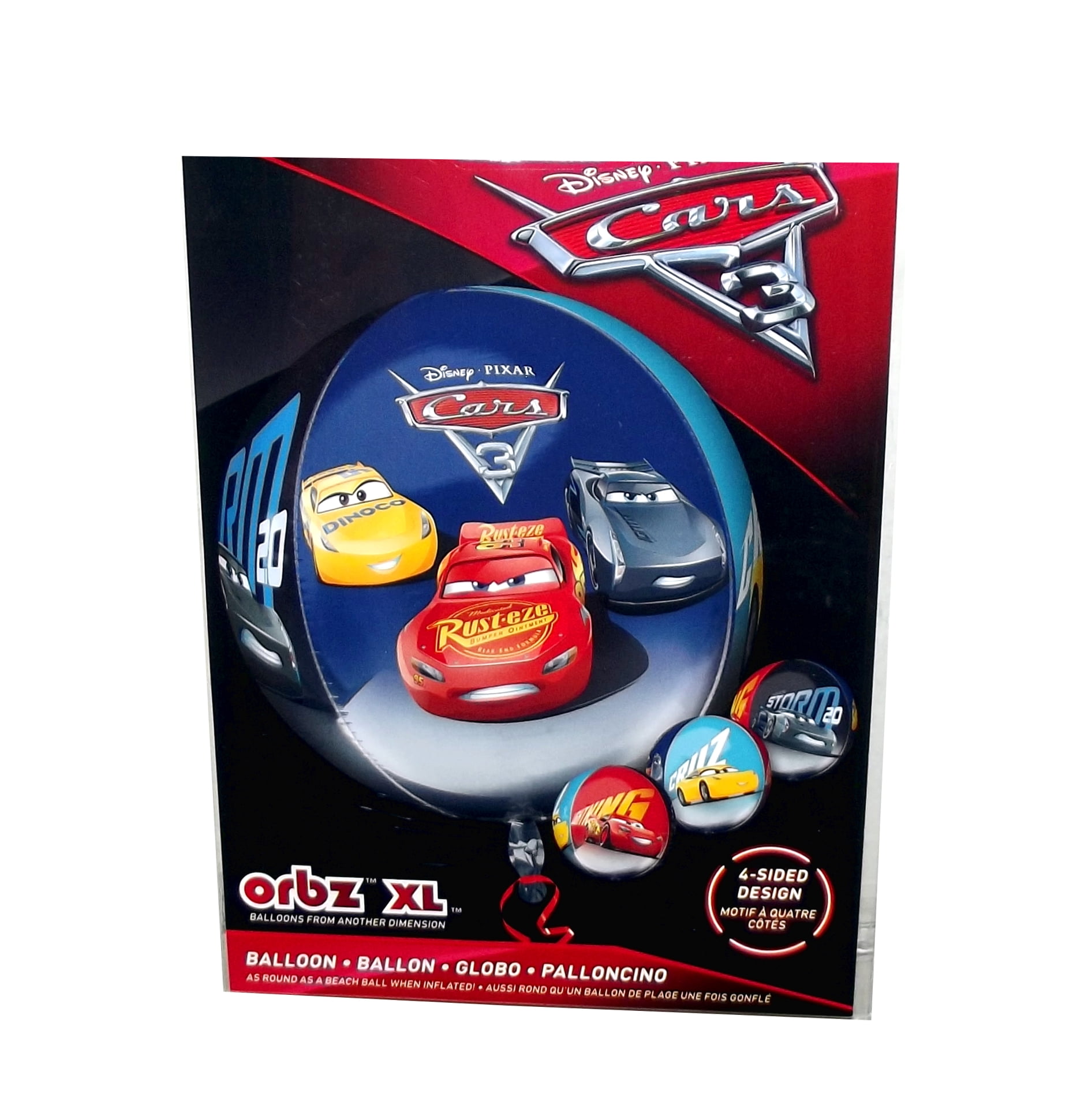 Disney Pixar Cars 3 Lightning McQueen, Jackson Storm, and Cruz Orbz 4 ...