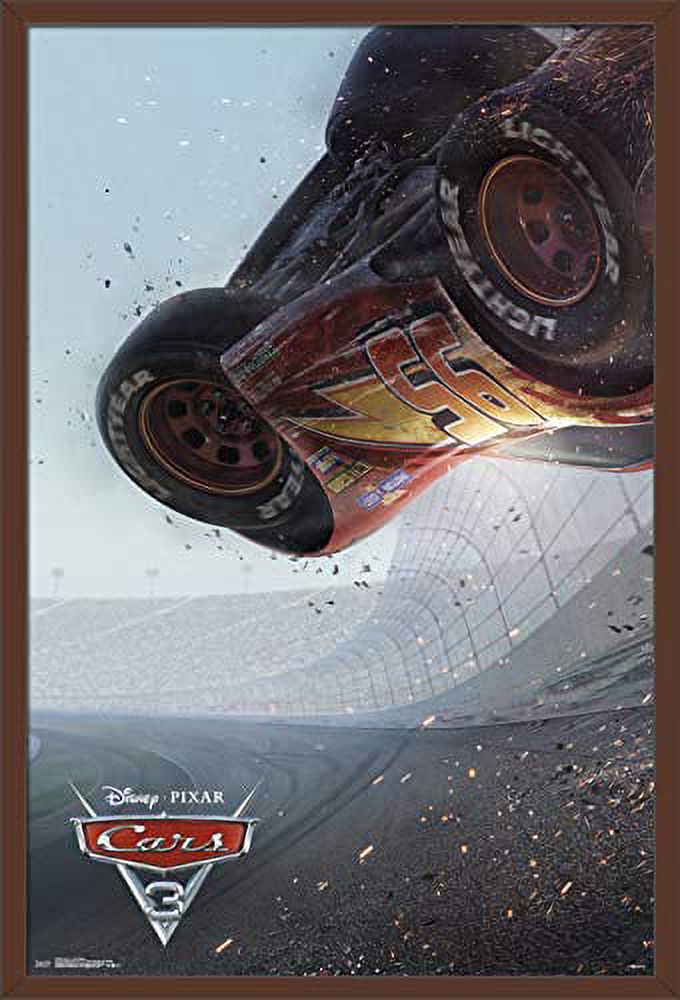 Disney Pixar Cars 3 - One Sheet Wall Poster, 22.375" x 34", Framed ...