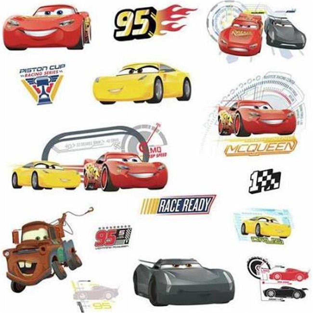 Disney Pixar Cars 3 Peel & Stick 15 Wall Decals Best Gift for Children ...