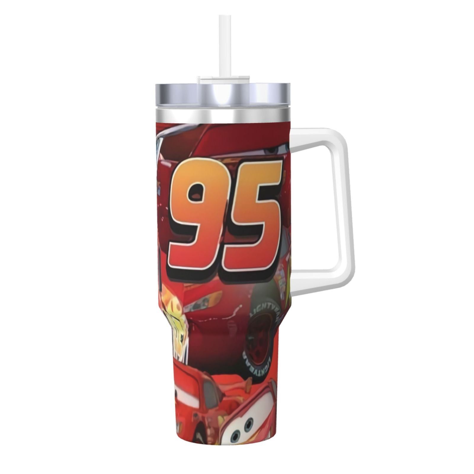 Disney Pixar Cars 40oz Ice King (With Handle And Straw),Car Travel Cup ...