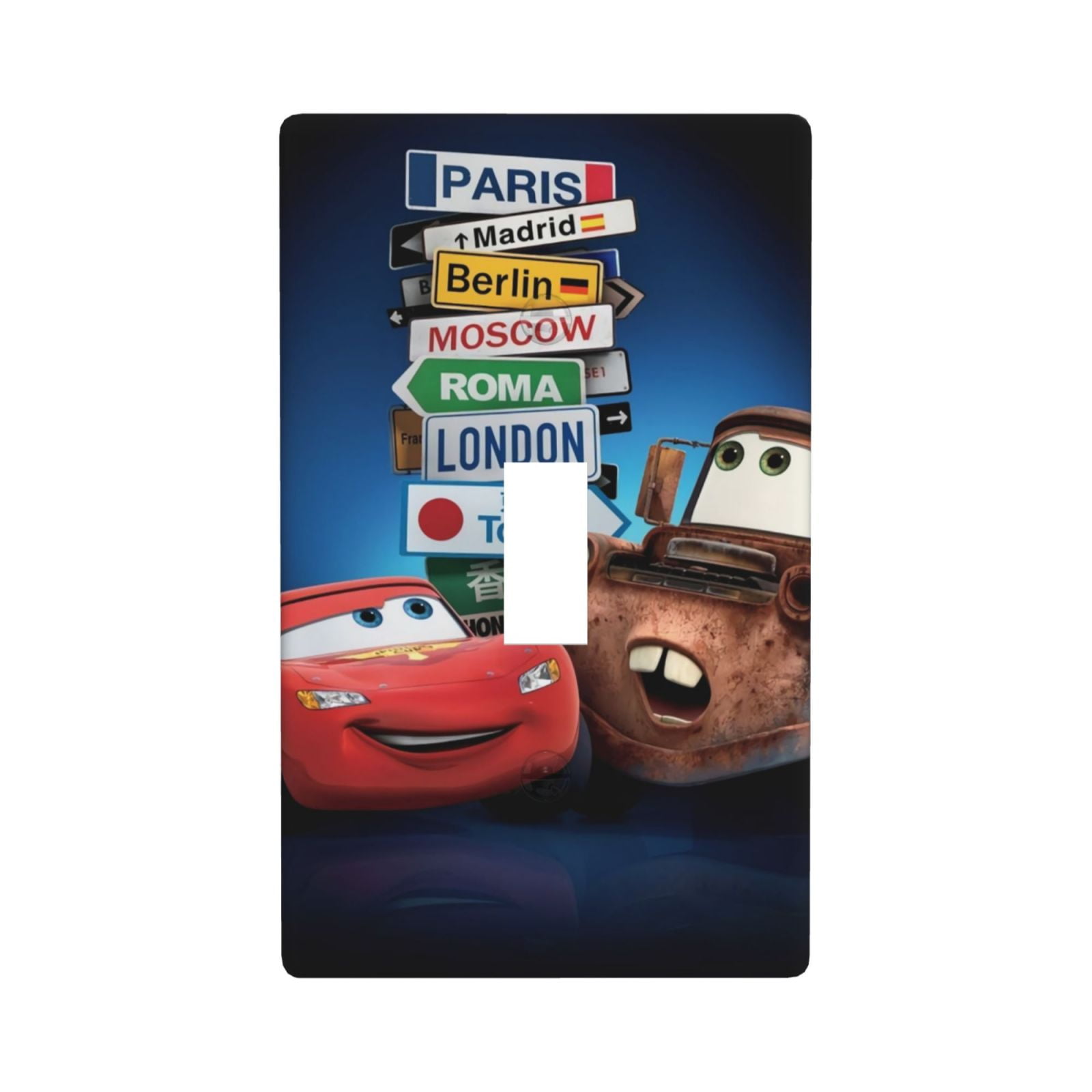Disney Pixar Cars Anime Light Switch Cover Plates, Single Lever Wall ...