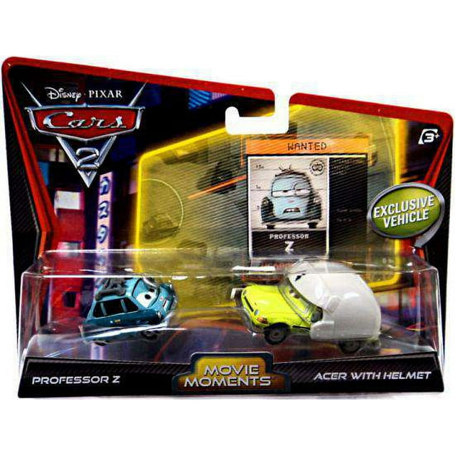 Disney / Pixar Cars Cars 2 Professor Z & Acer With Helmet Diecast Car 2 ...
