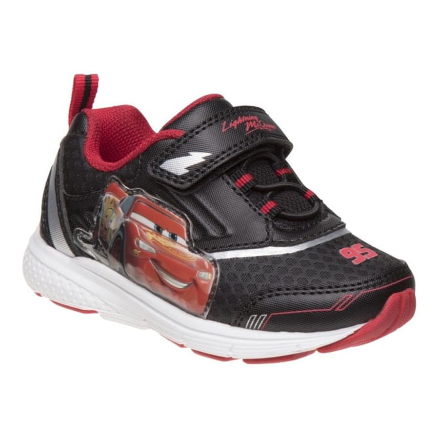 Disney Pixar Cars Casual Boy Sneakers with Two Red Lights - Walmart.com