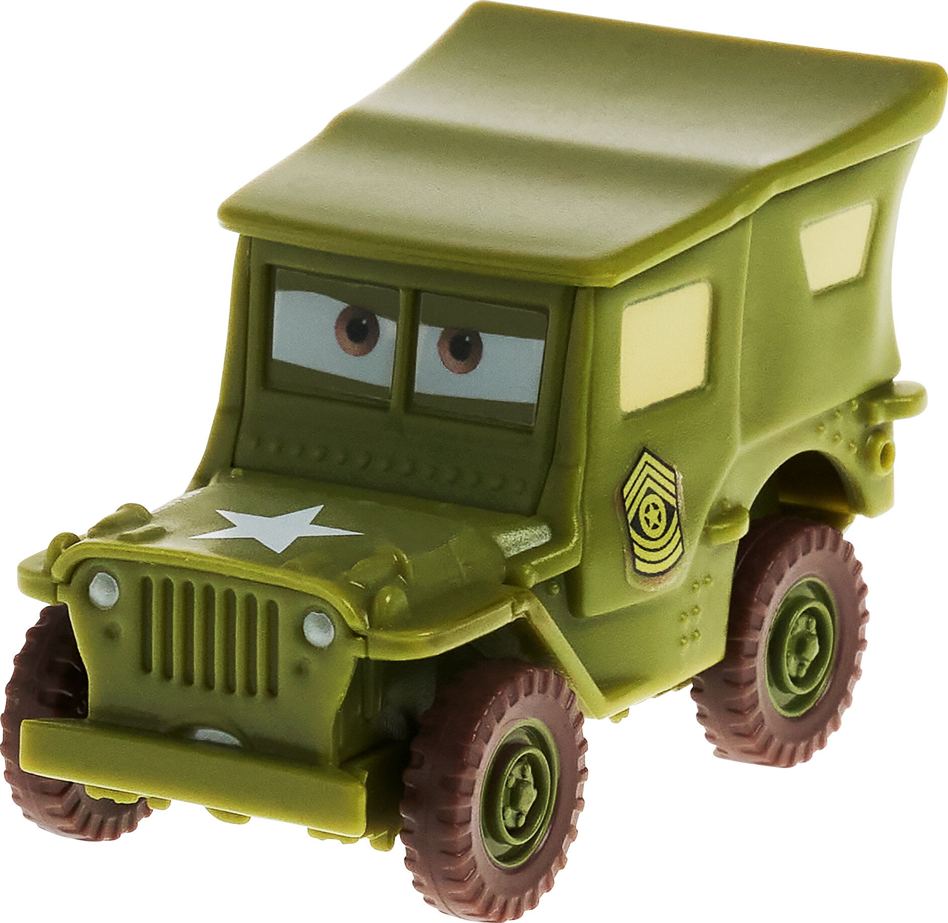 Disney Pixar Cars Color Changers Sarge Toy Truck, 1:55 Scale, Water ...