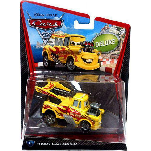 Disney / Pixar Cars Deluxe Oversized Funny Car Mater Diecast Car ...