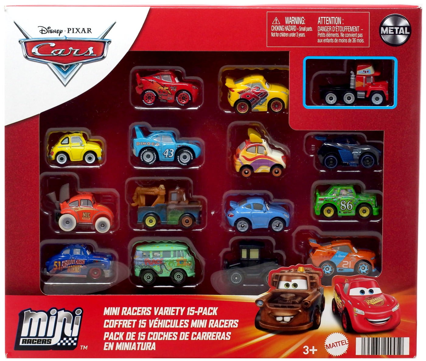Disney / Pixar Cars Die Cast Metal Mini Racers Mini Racers Variety Car ...