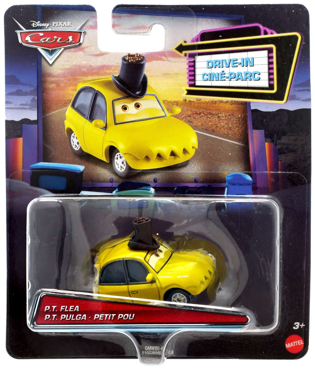 P.T. Flea Drive-in Disney Cars 1/55 Scale Diecast - Walmart.com