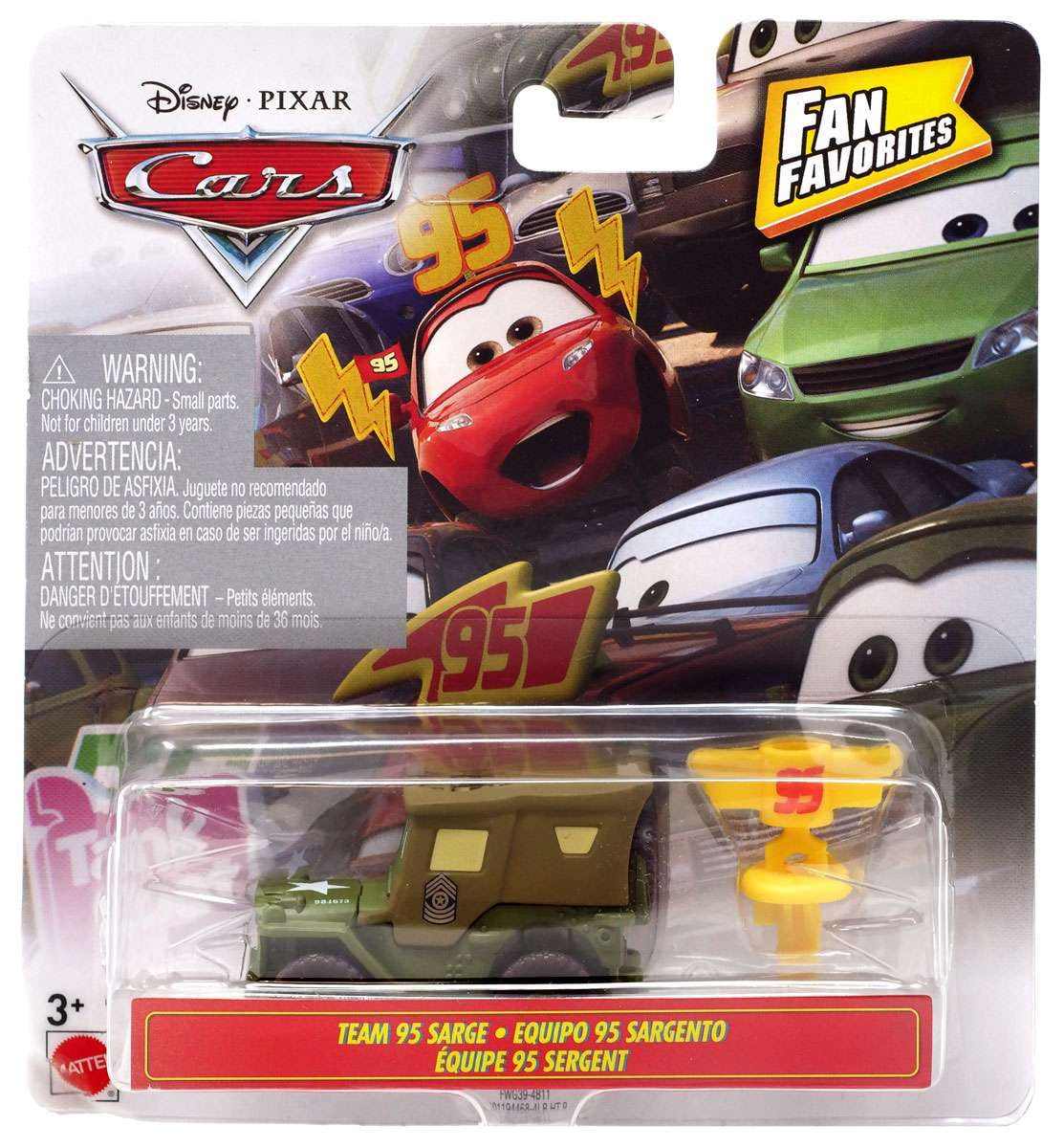 Disney / Pixar Cars Fan Favorites Team 95 Sarge Diecast Car - Walmart.com