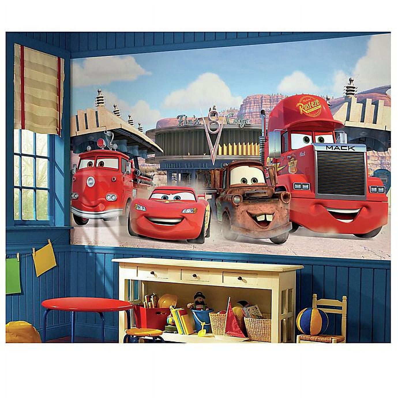 Disney Pixar Cars Friends to the Finish Red XL Kids Removable Wallpaper ...