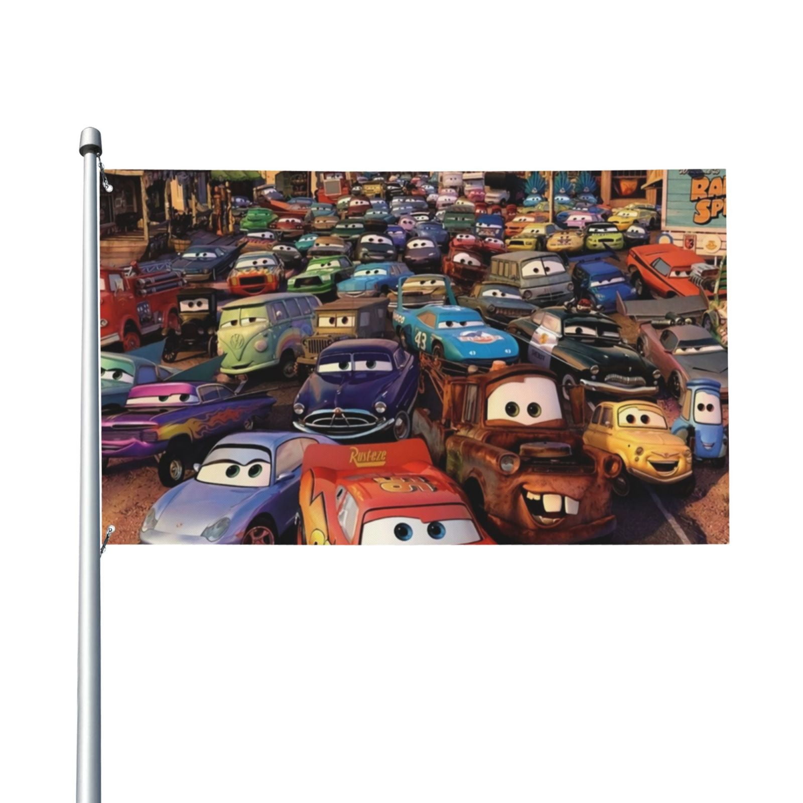 Disney Pixar Cars Garden Flag 3x5 Feet Indoor Decoration Flag Outdoor ...