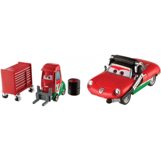 Disney Pixar Cars Giuseppe Motorosi and Alex Machino Vehicle Set ...