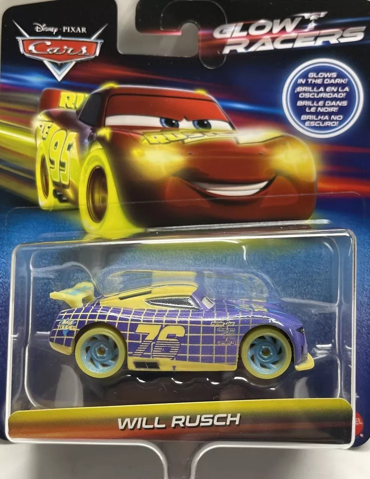 Disney Pixar Cars Glow RAcers Will Rusch - Walmart.com